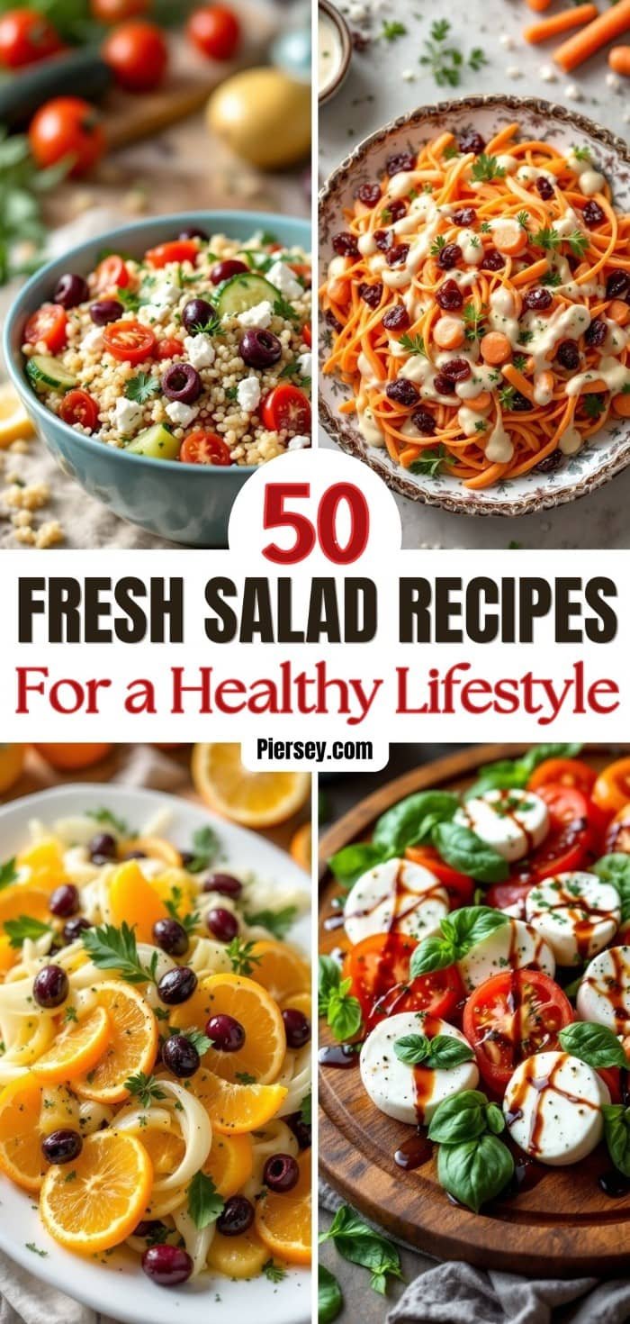 50 Fresh Salad Recipes for a Healthy Lifestyle | Piersey