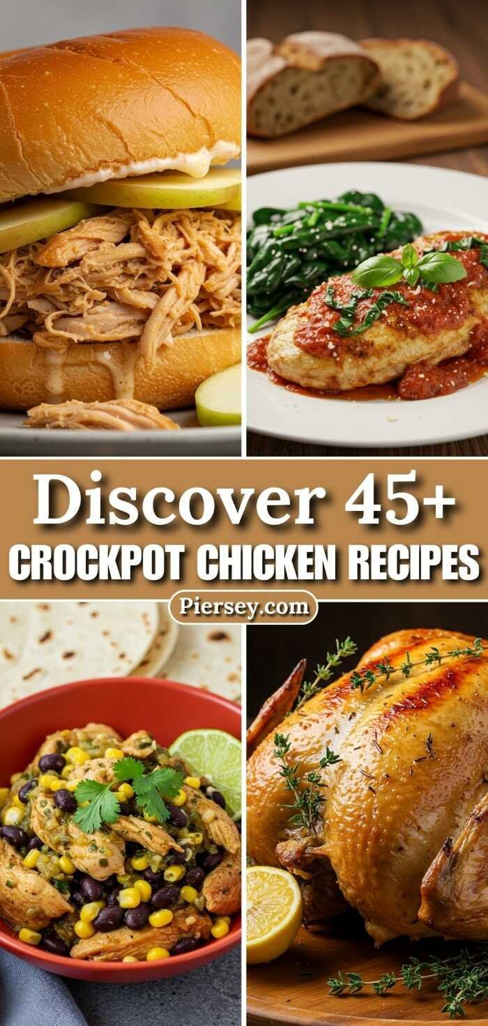 45+ Healthy Crockpot Chicken Recipes To Nourish Your Body | Piersey